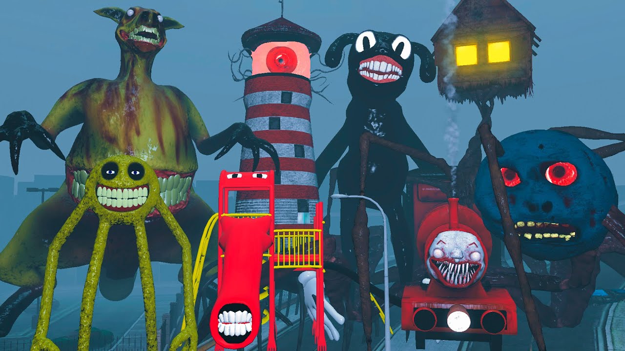 HOUSE HEAD, SCARY MOON, ZOOCHOSIS, EXTRA SLIDE, LIGHTHOUSE MONSTER ...