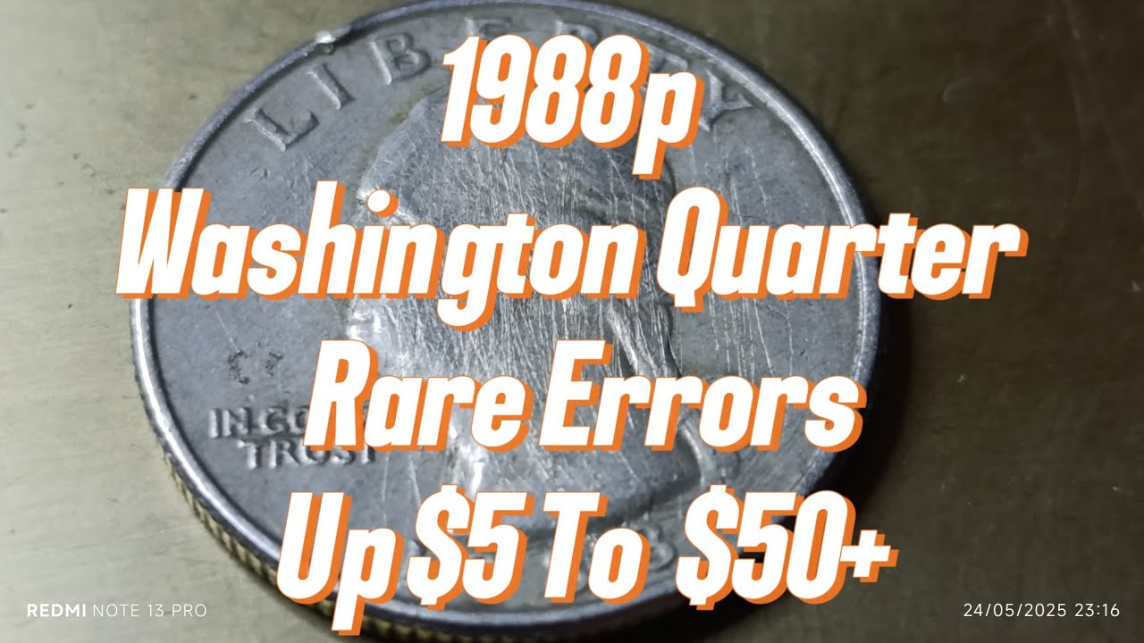 1988 Washington Quarter & Rare Errors & Up $5 To $50+RareCoins# ...