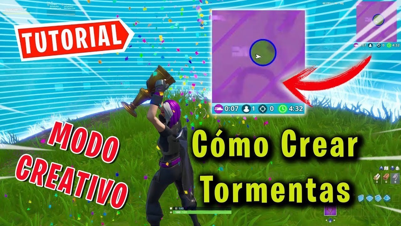 CÓMO CREAR TORMENTAS en MODO CREATIVO de FORTNITE -Tutorial para Scrims ...
