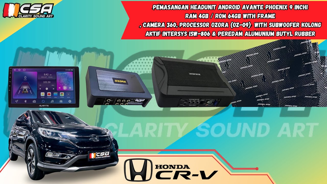 Honda CRV 2016 Upgrade Headunit Android, Audio & Camera 360 | Ozora | Avante | Intersys | By ...