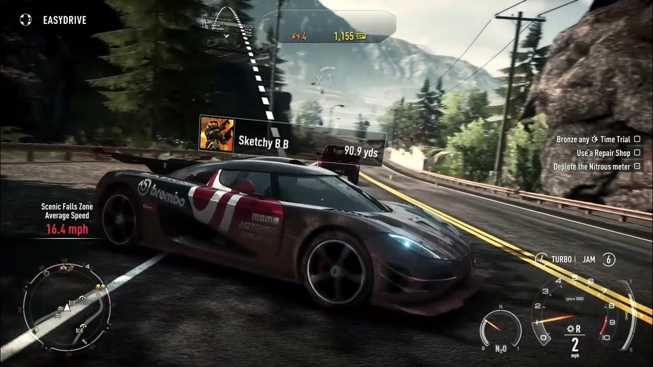 NFS Rivals- 90 Yard Jump - YouTube