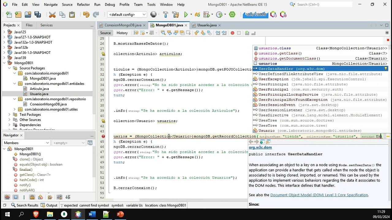 Conectando Java y MongoDB 5. Acceder a una colección con un Record. - YouTube