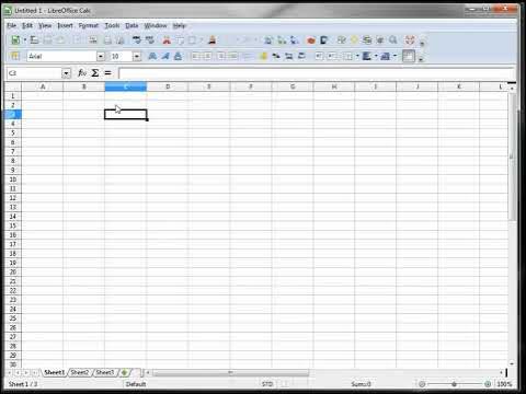 1 - LibreOffice-Calc, OpenOffice-Calc, Excel Tutorial -- A first Look - YouTube