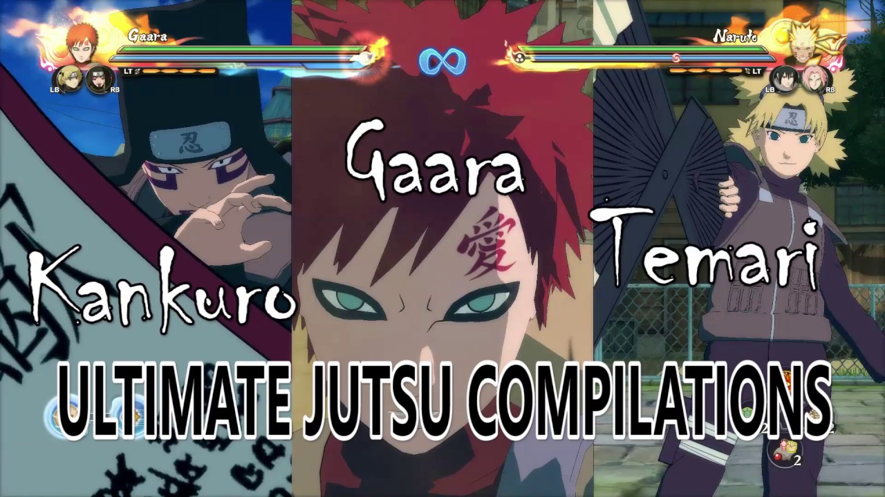 Gaara, Kankuro, Temari Ultimate Jutsu Compilation - YouTube