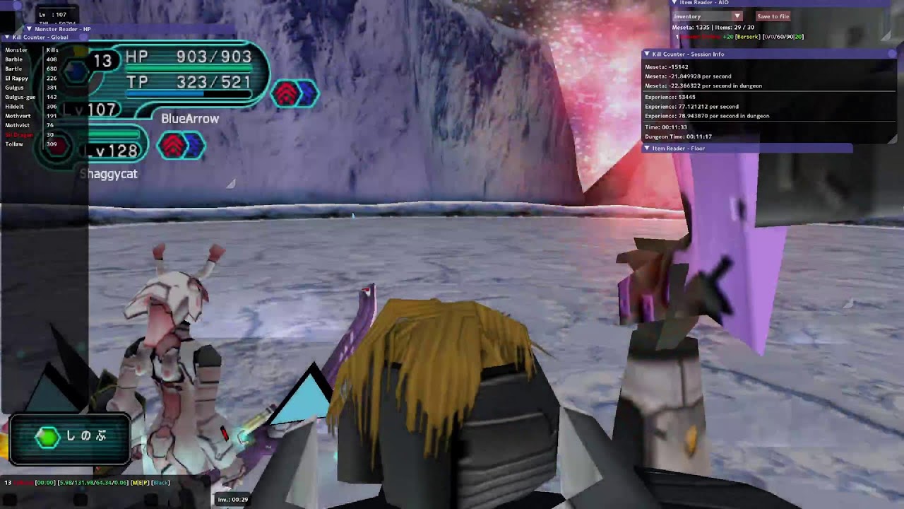 Pure play with Shino-PSO Ephinea sever EP152 (Chrismas event soon ...