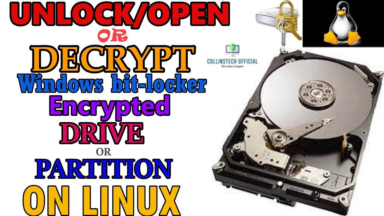 Unlock or Decrypt windows bit-locker encrypted drives and partitions on ...