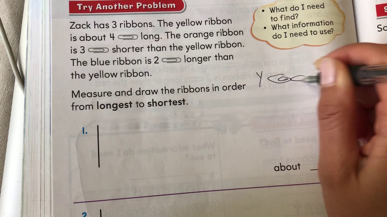 9.5 Go Math! (1st grade) - YouTube