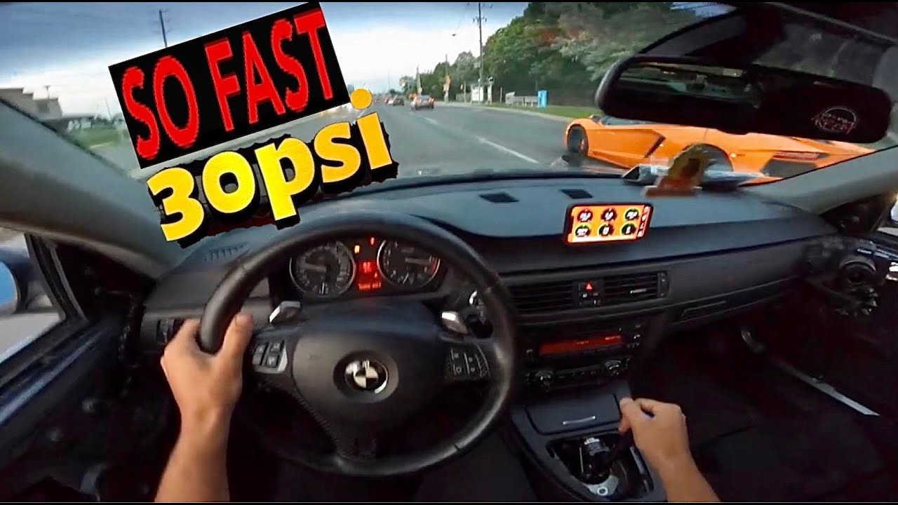 Single Turbo 335i Hits 30psi (GoPro POV) - YouTube