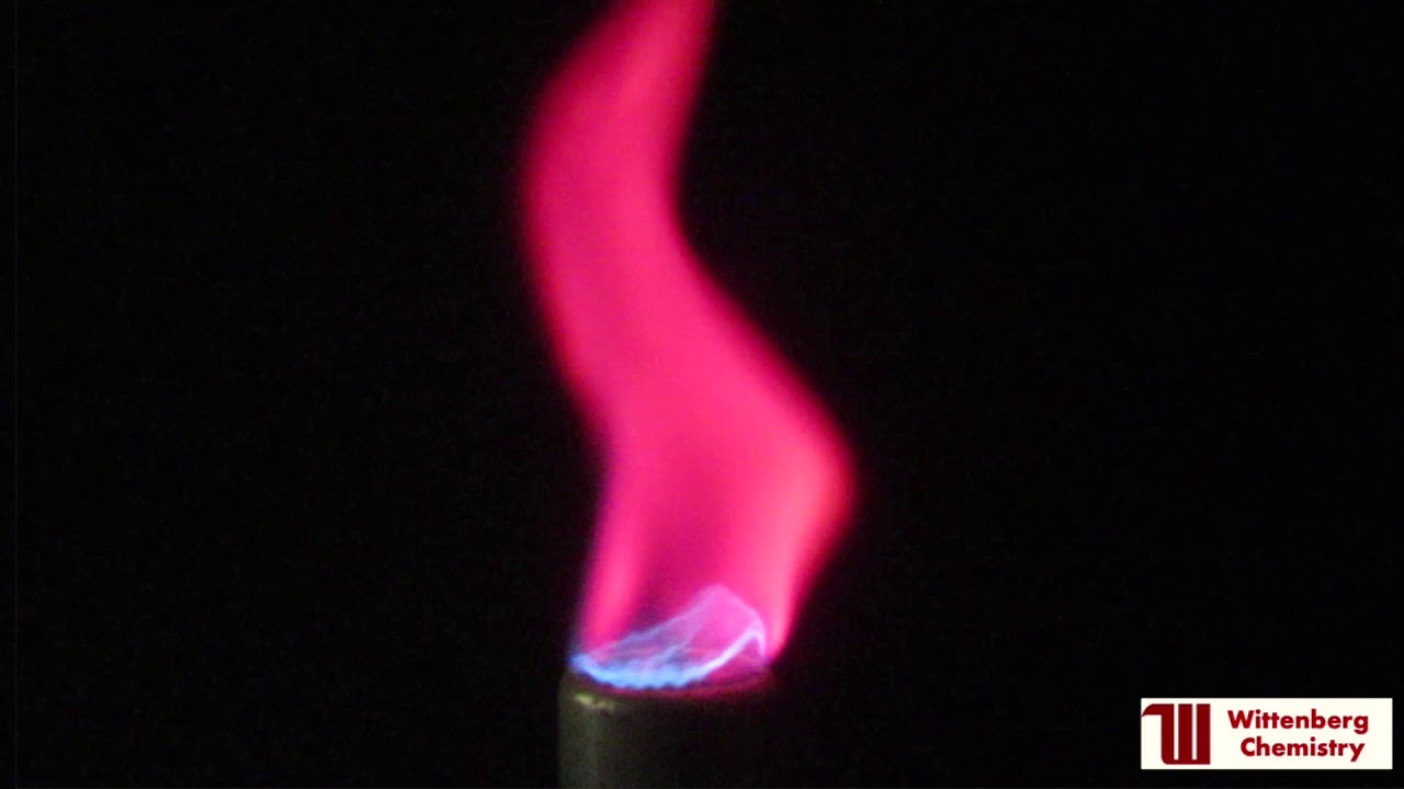 Flame tests of different metals - YouTube