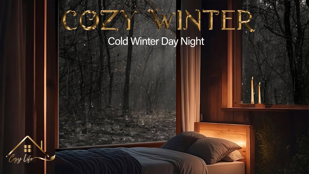 A cozy winter atmosphere With the sound of thunder| In a comfortable ...