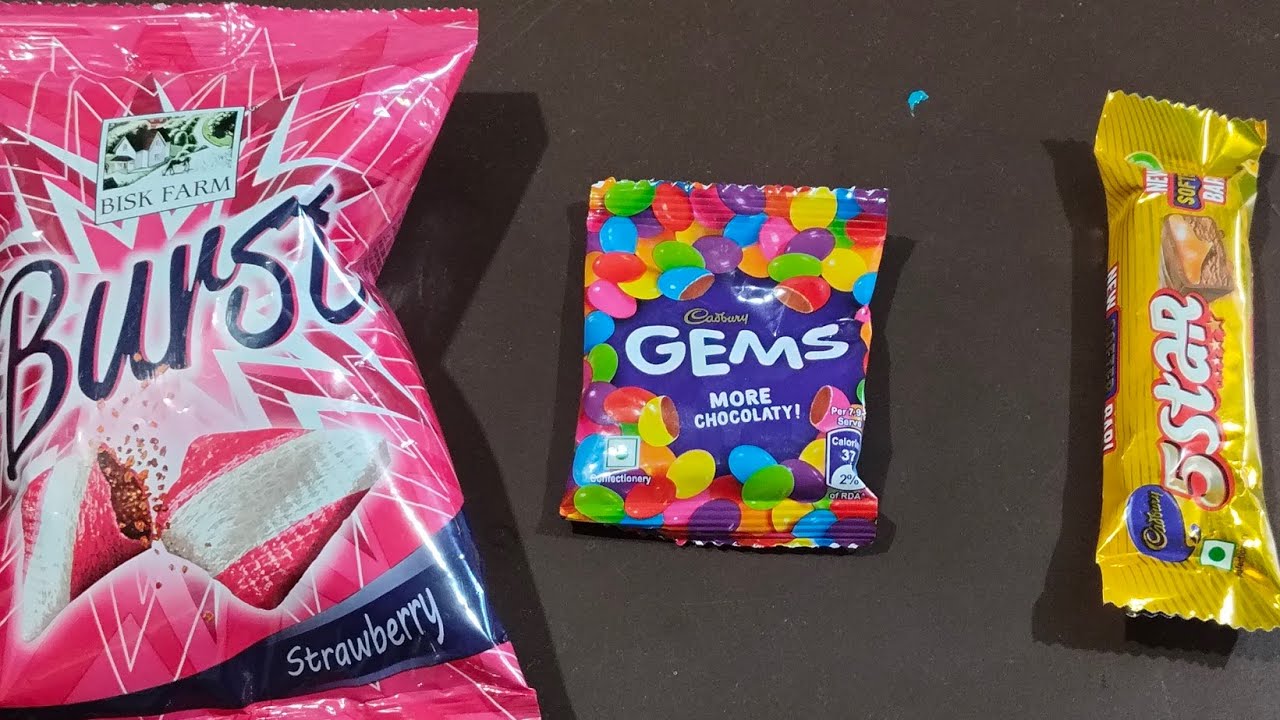 Lot's of chocolate and candies opening video,/Cadbury gems,5star and ...