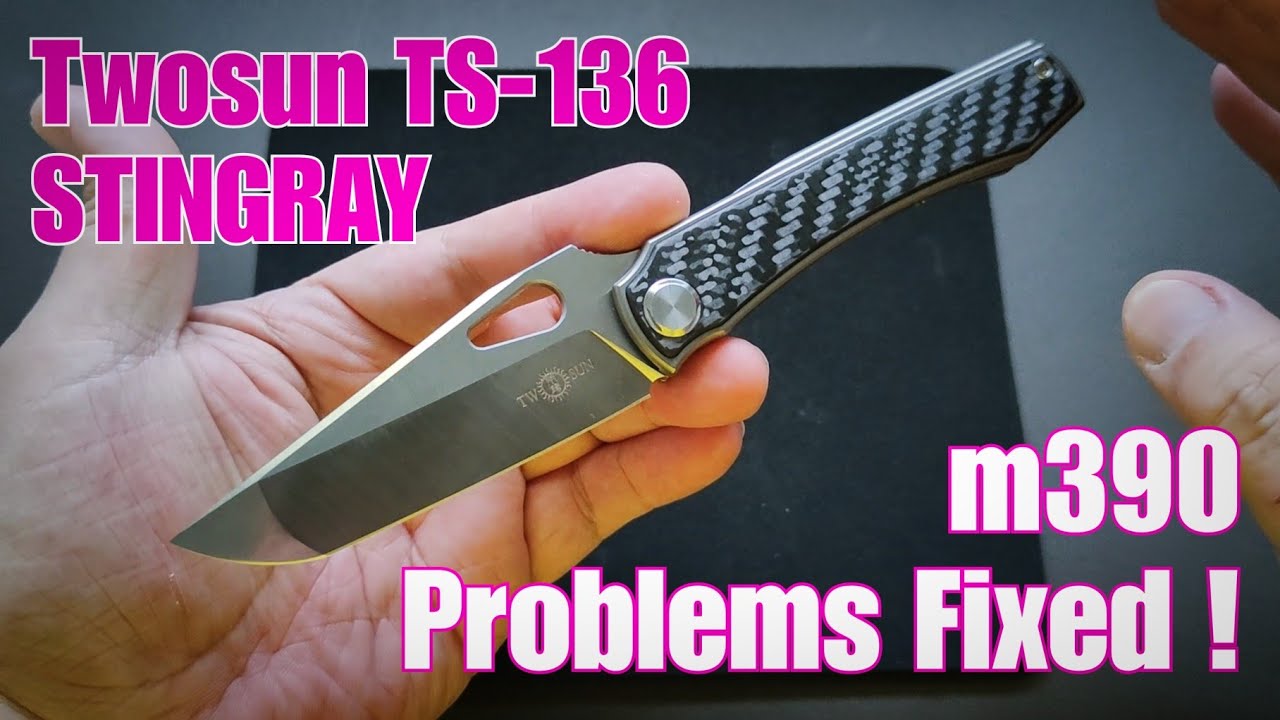 มีดพับ Twosun TS-136 Stingray m390, upgraded from the D2 with faults ...