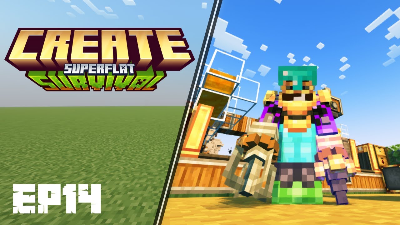 CREATE SUPERFLAT SURVIVAL EP14 NUEVAS HERRAMIENTAS Y NUESTRO PRIMER MILLON! - YouTube