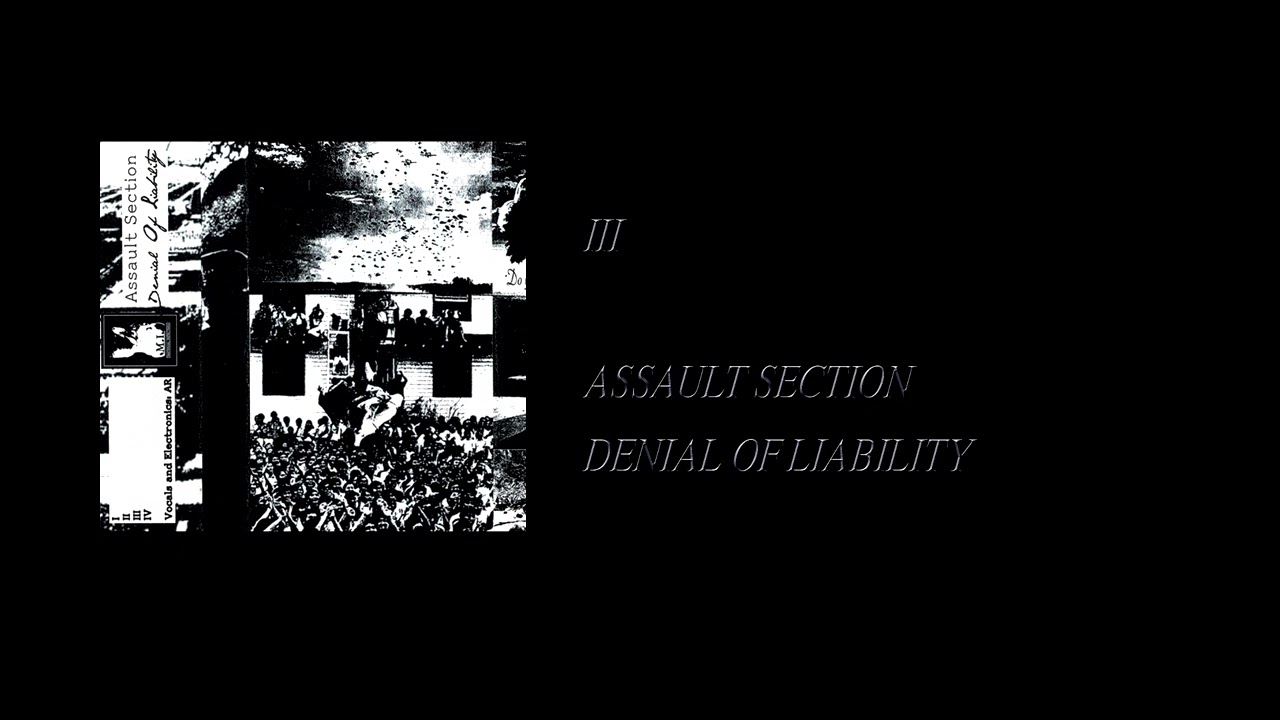 Assault Section - Denial Of Liability [Full Cassette Rip] - YouTube