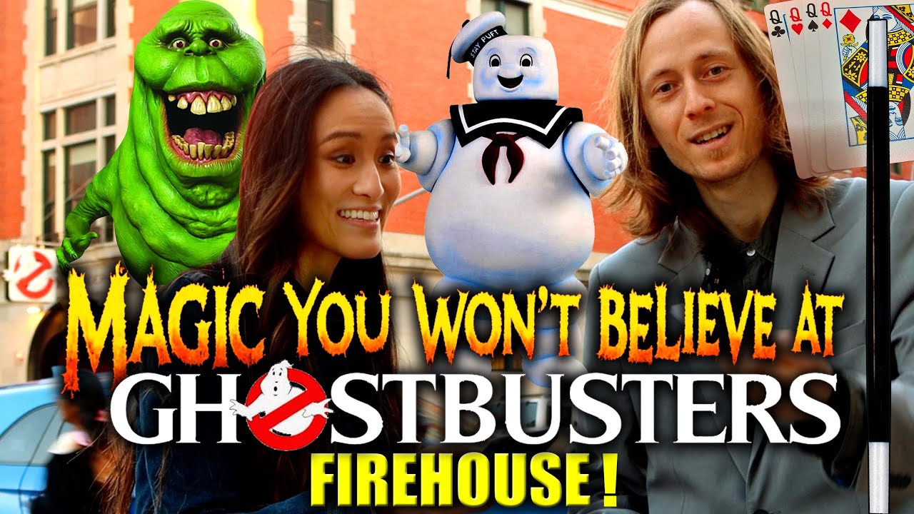 Magic you won't believe at Ghostbusters Firehouse! - YouTube