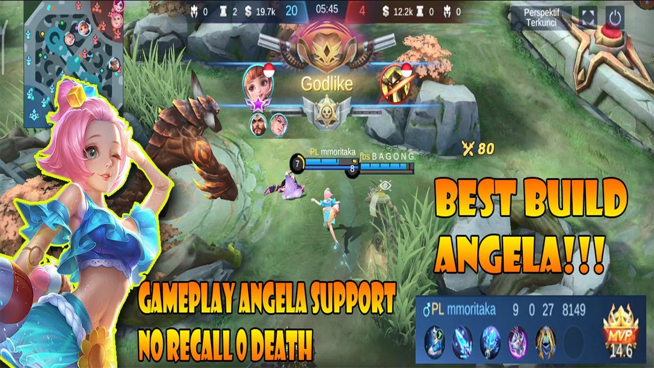 ANGELA GUA LUPA PULANG BASE!!! | GAMEPLAY ANGELA AGGRESSIVE SUPPORT ...