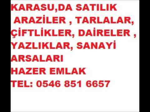 HAZER EMLAK TEL: 0546 851 6657 KARASU SATILIK SANAYİ ARSASI, SAKARYA KARASU SATILIK SAN