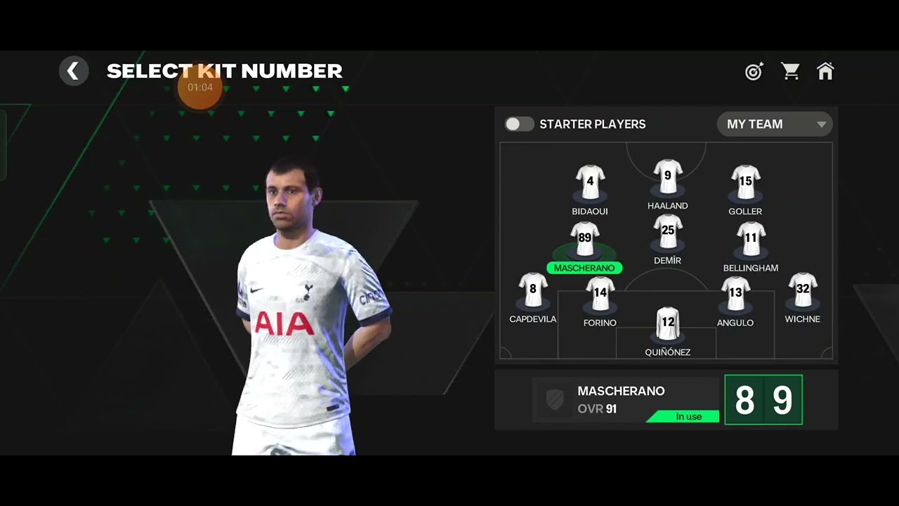 How To Set Up The Numbers Of The Players Into Your Favourite Numbers On ...