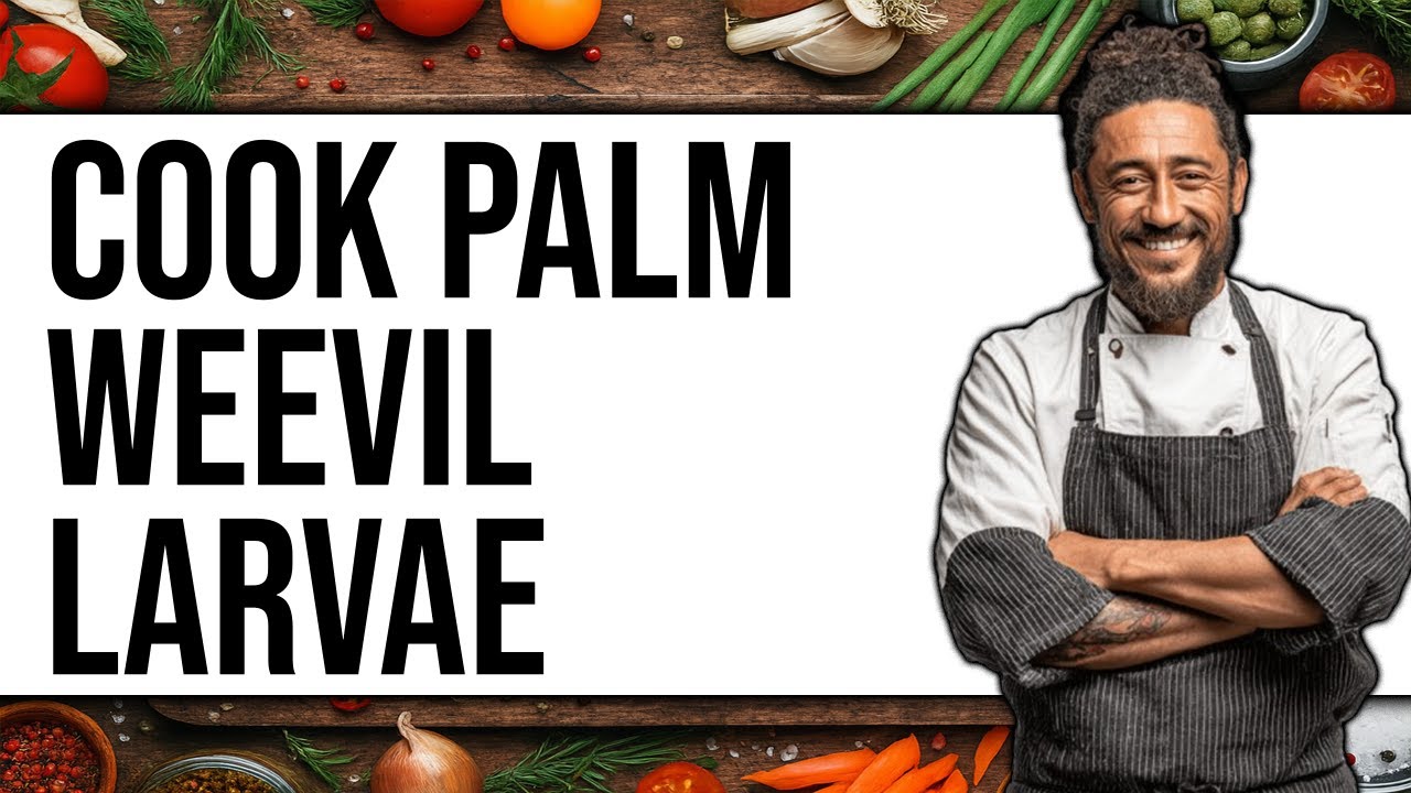 How To Cook Palm Weevil Larvae - YouTube