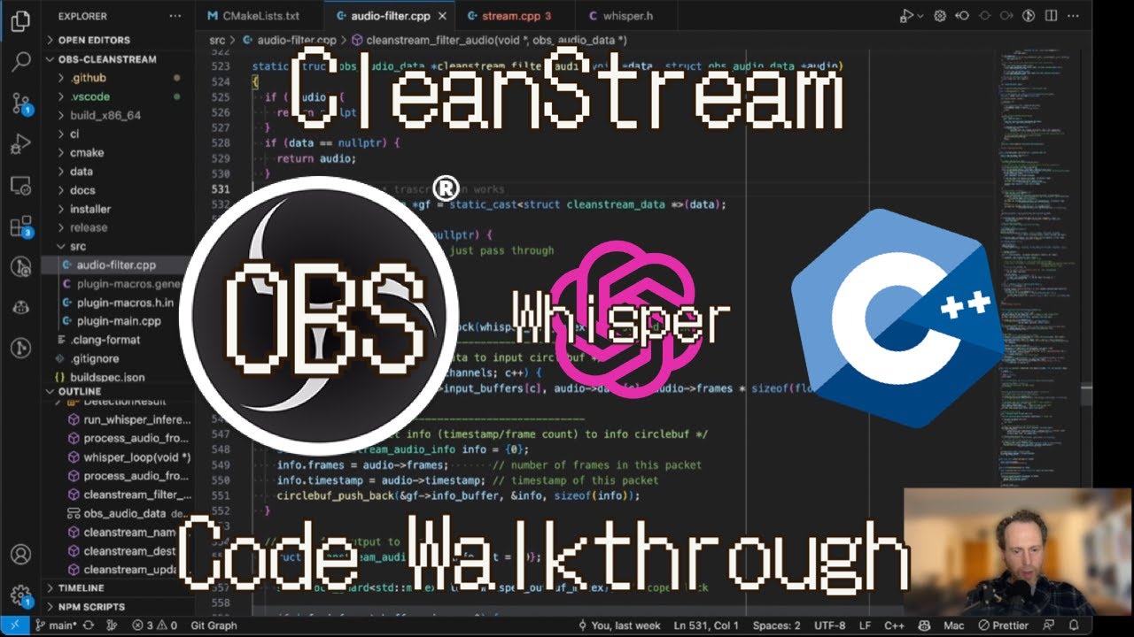 CleanStream OBS plugin code walkthrough - YouTube