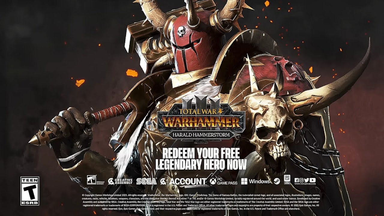 total war: warhammer iii - harald hammerstorm trailer - YouTube