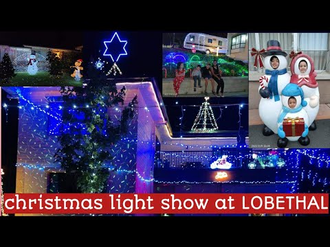 Christmas lights show at Lobethal South Australia - YouTube