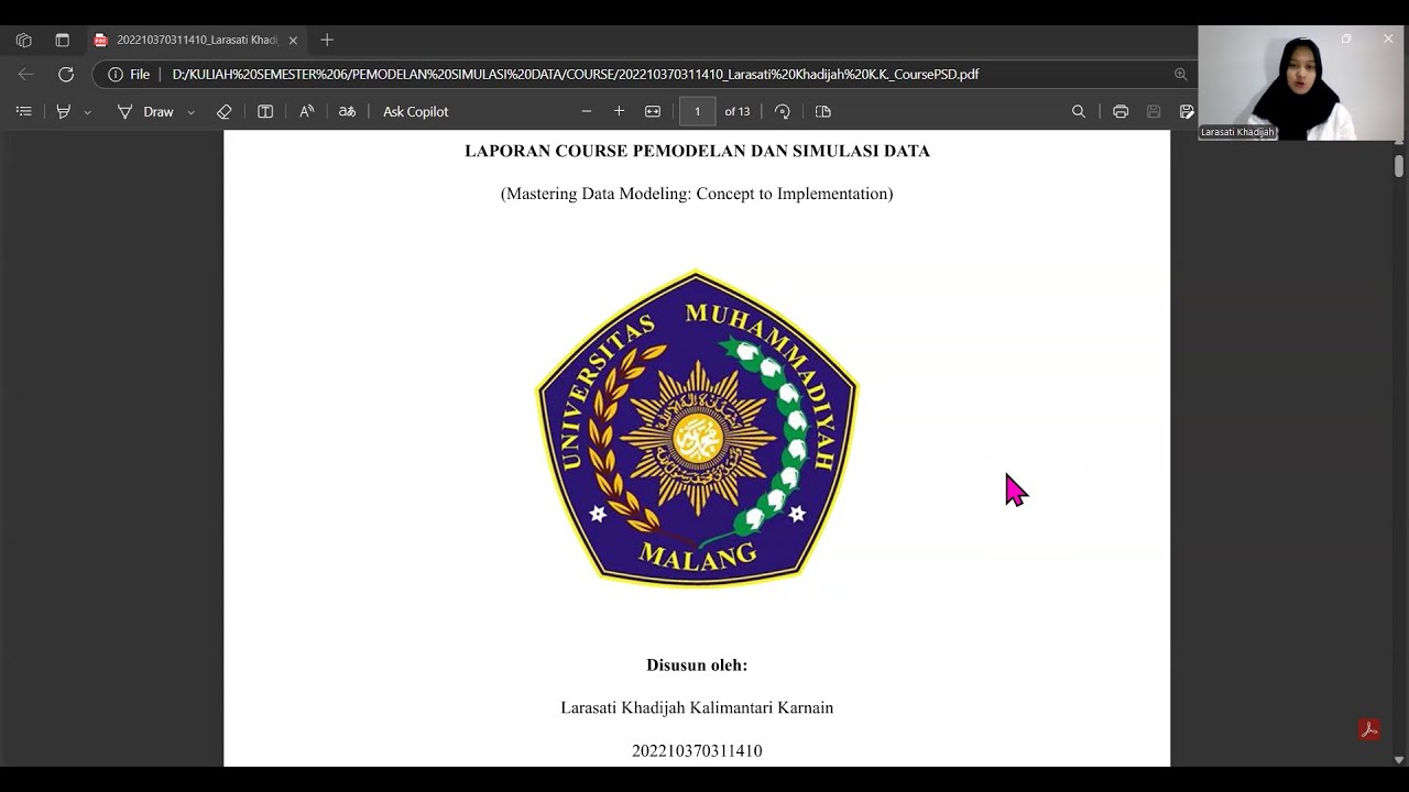 TUGAS COURSE PEMODELAN DAN SIMULASI DATA - YouTube