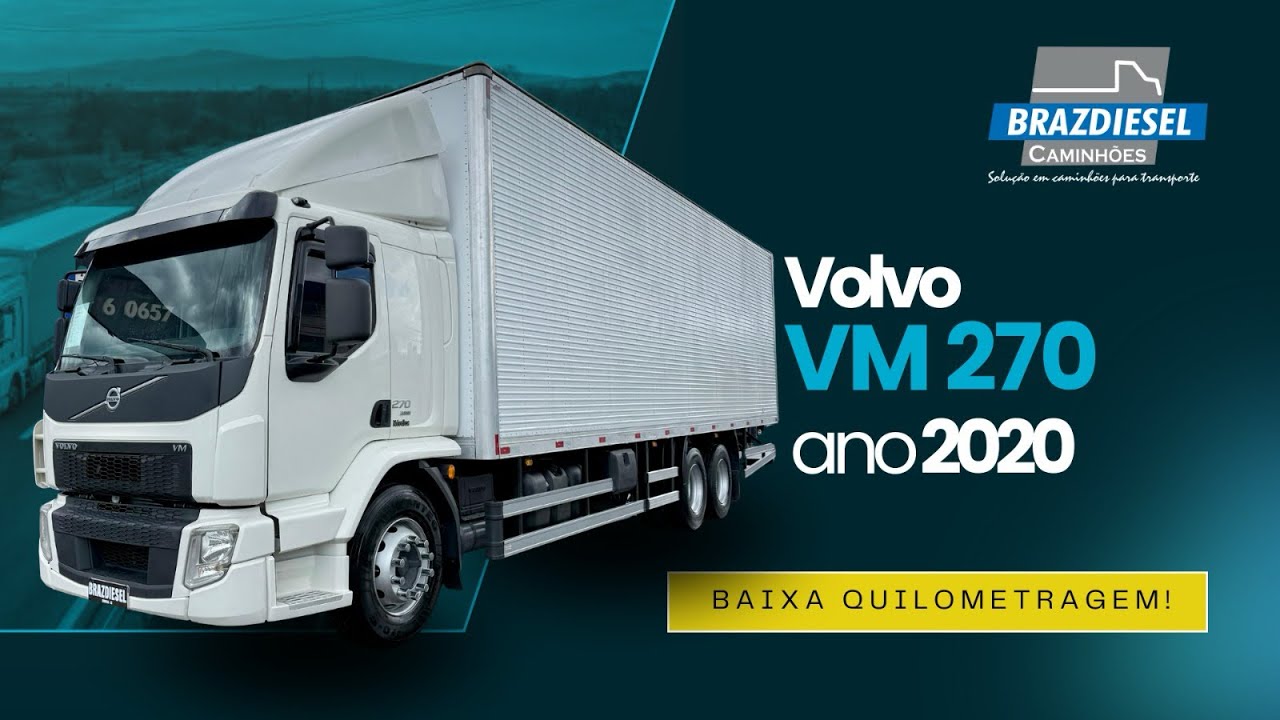Volvo VM 270 2020 Automático 6x2 | Baú 9,50m | Único Dono – Caminhão à ...