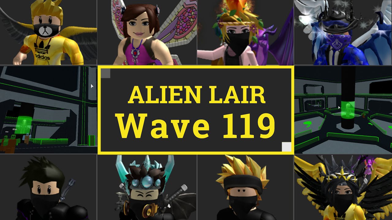 ROBLOX • Zombie Attack • Alien Lair • Wave 119 - YouTube
