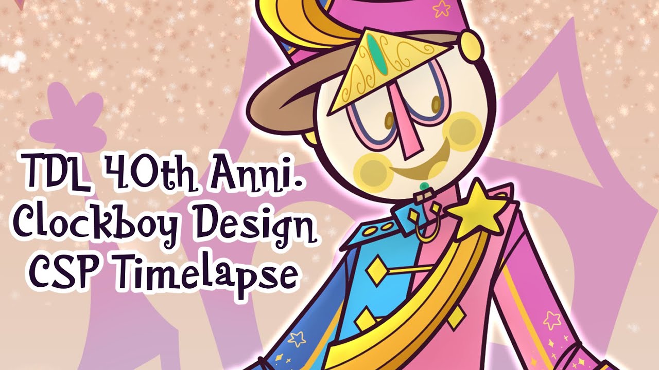 Tokyo Disneyland's 40th Anniversary Clockboy Design - CSP Timelapse ...
