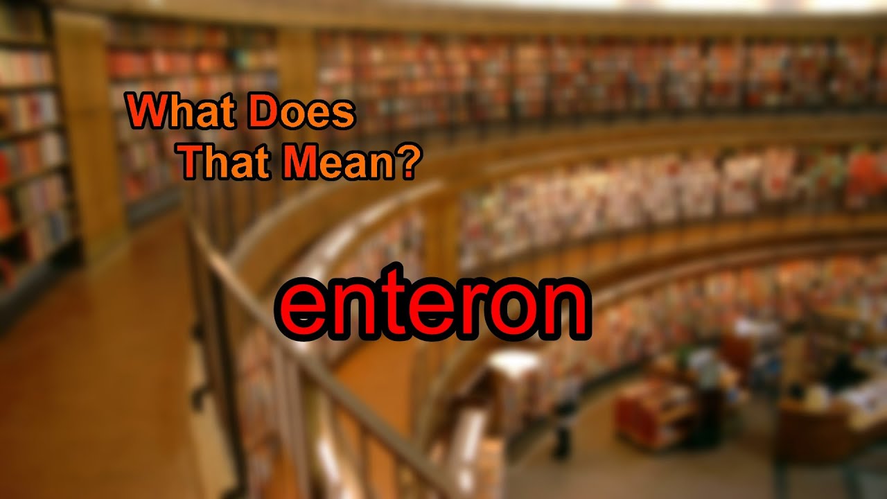 What does enteron mean? - YouTube