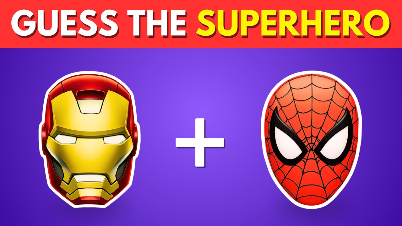 Guess the Superhero in 3 Emojis! Fun Superhero Quiz 🦸 - YouTube