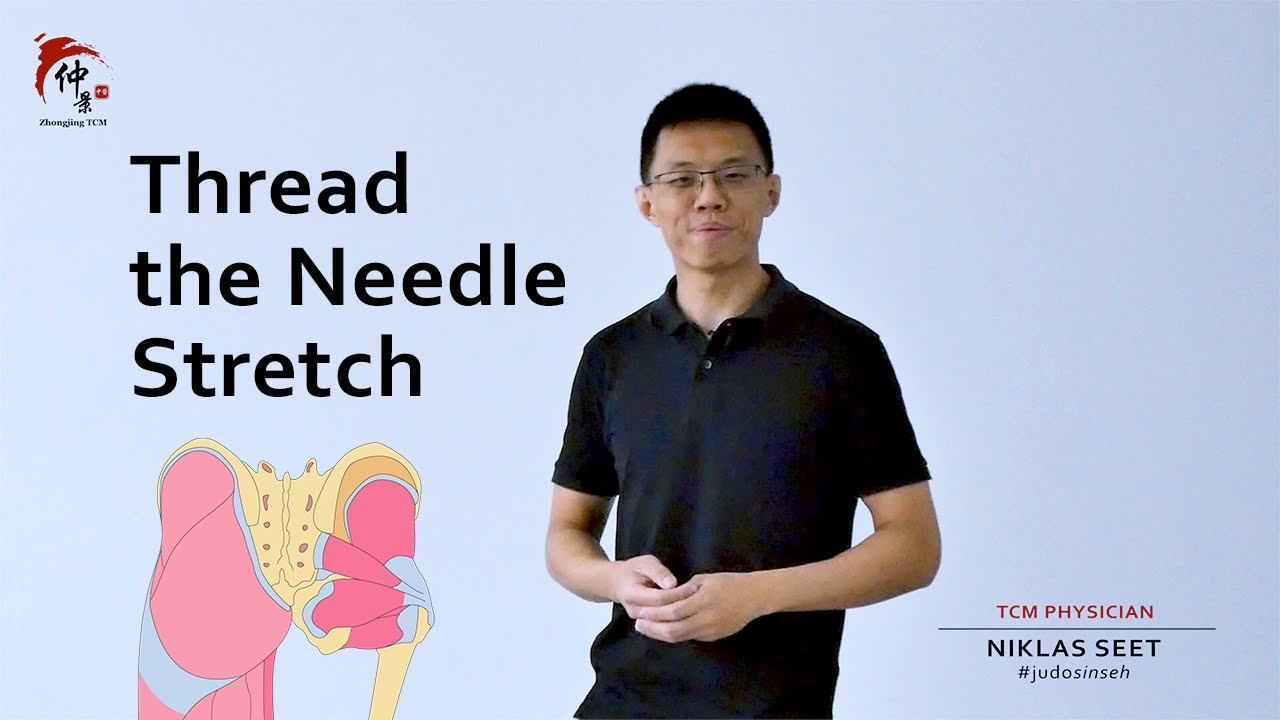 Glutes - Thread The Needle Stretch Demo by Physician Niklas Seet - YouTube