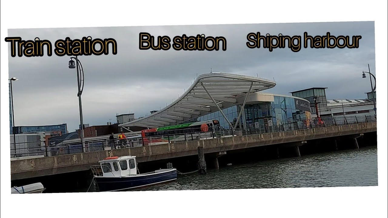 A bus station train station and harbour station - YouTube