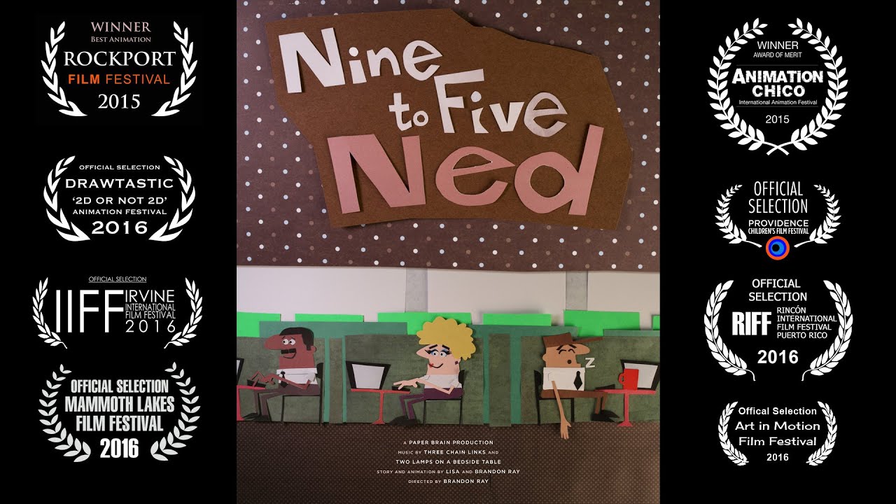 Nine to Five Ned | Paper Cut Out Animation Short Film - YouTube