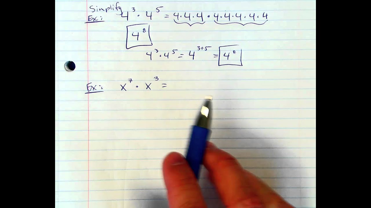 Multiplying With Exponents And Variable Bases YouTube Multiplying With Exponents And Variable Bases YouTube