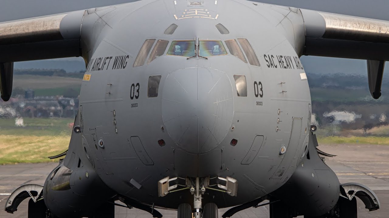 Military Movements At Prestwick Airport! - YouTube