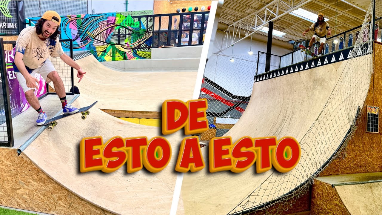 Como pasar de mini ramp a MEGA RAMP !!👍👍 - YouTube