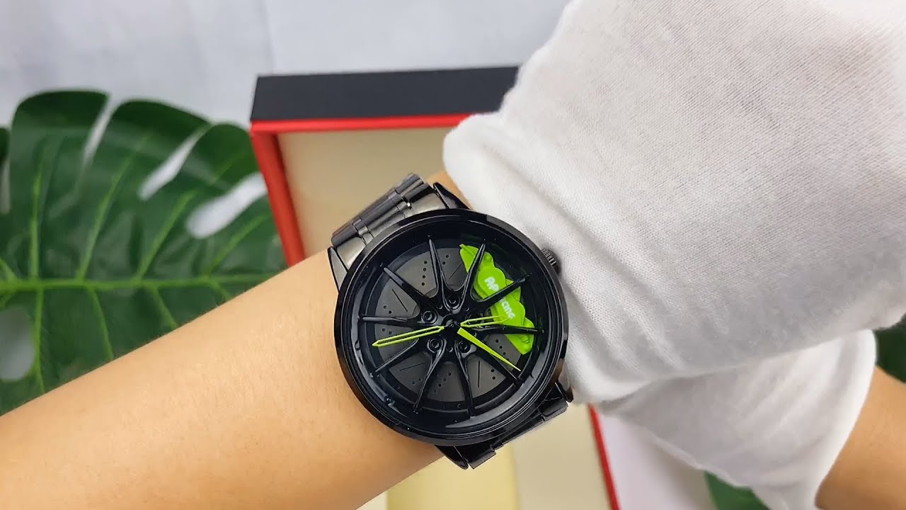 Spinning Car Wheel Watch Unboxing - YouTube
