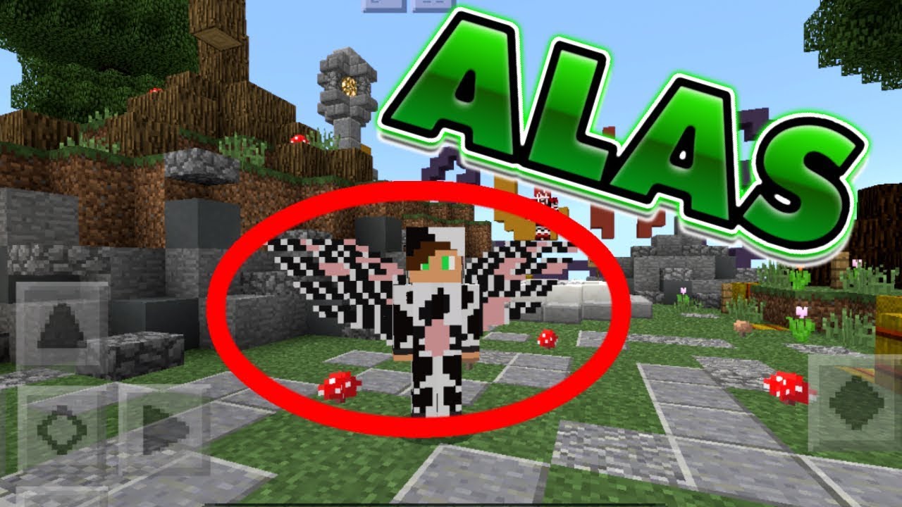 COMO TENER ALAS EN MINECRAFT PE DESCARGA 1.2.3/1.2.6 - YouTube