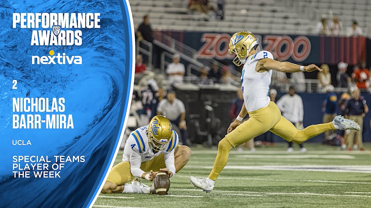 UCLA kicker Nicholas Barr-Mira named Pac-12 Special Teams Player of the ...