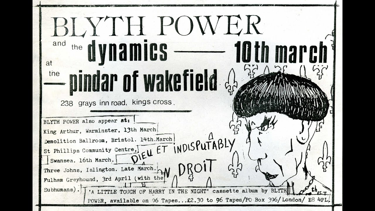 Blyth Power - Pinder of Wakefield - Kings Cross N1 - 10th March 1985 ...