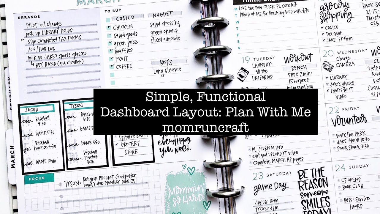 Simple Functional Dashboard Layout: momruncraft - YouTube