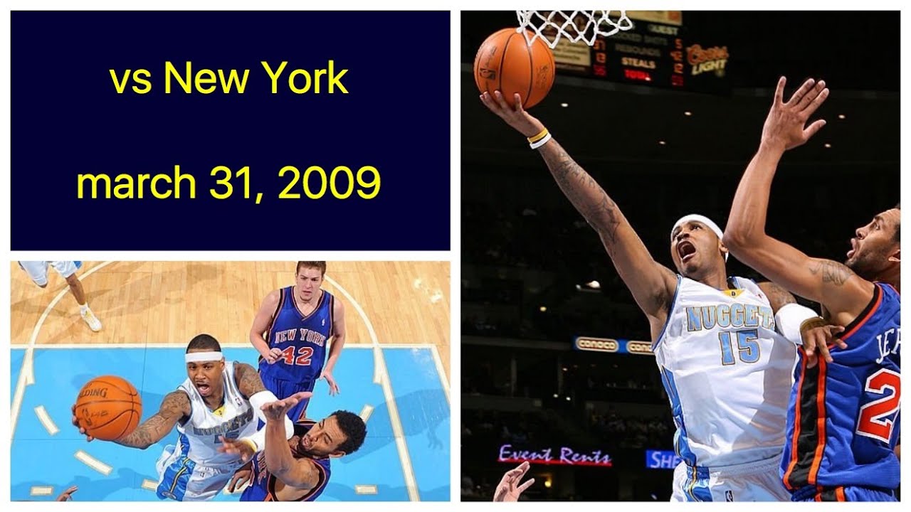 Carmelo Anthony 29 pts vs New York Knicks Highlights (march 31, 2009 ...