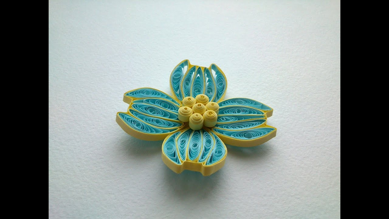 Quilling Flowers Tutorial : How to make Beautiful Quilling Flower ...