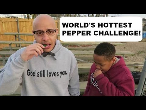 WORLD'S HOTTEST PEPPER CHALLENGE!!! - YouTube