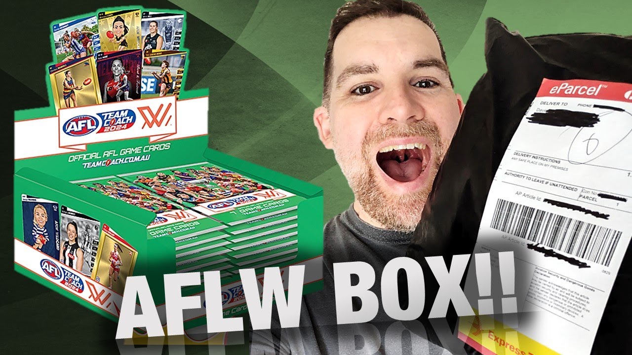 Opening A Box Of NEW AFLW TeamCoach 2024! 🔥Plus Mystery AFL Package ...