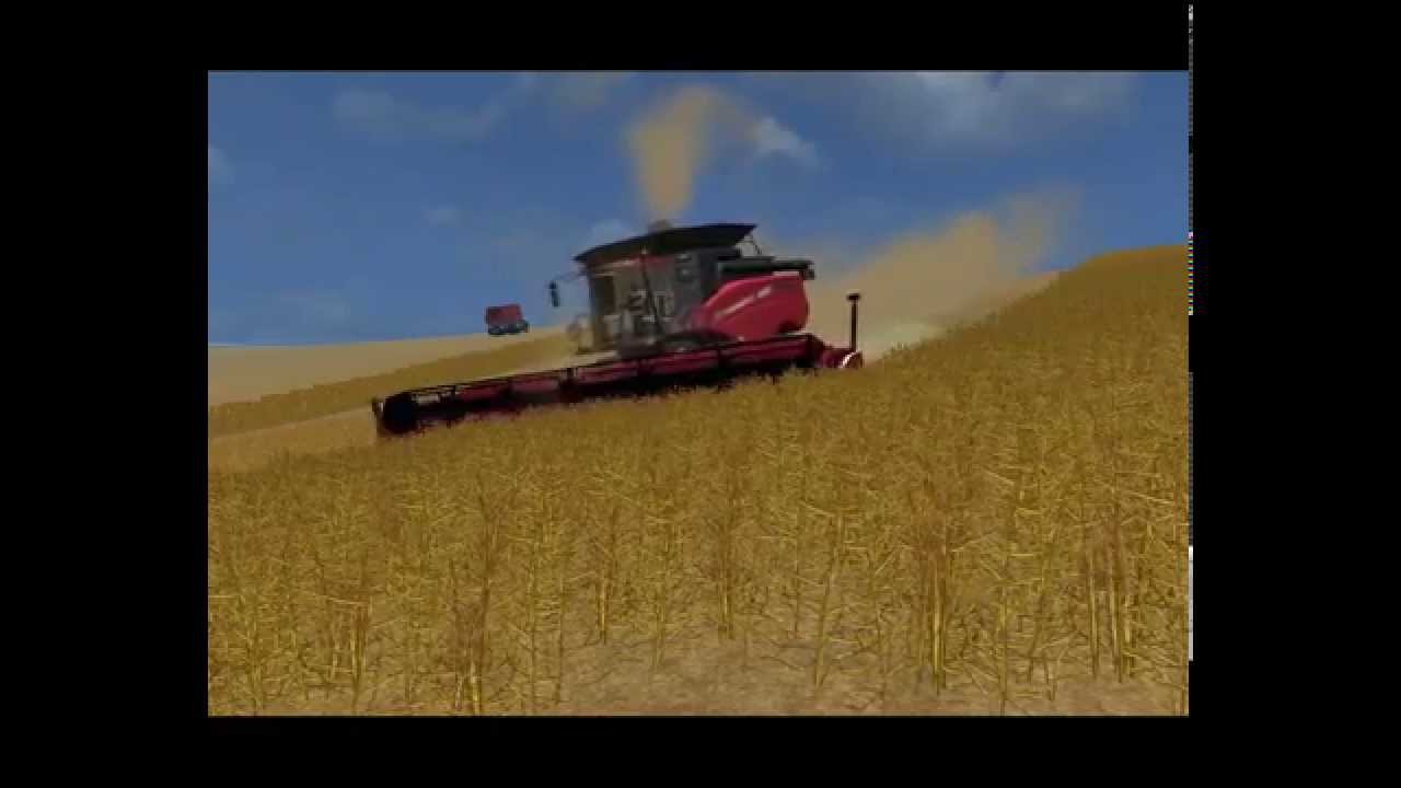 LS09 Landwirtschafts simulator 2009 Case 8010 Harvester - YouTube