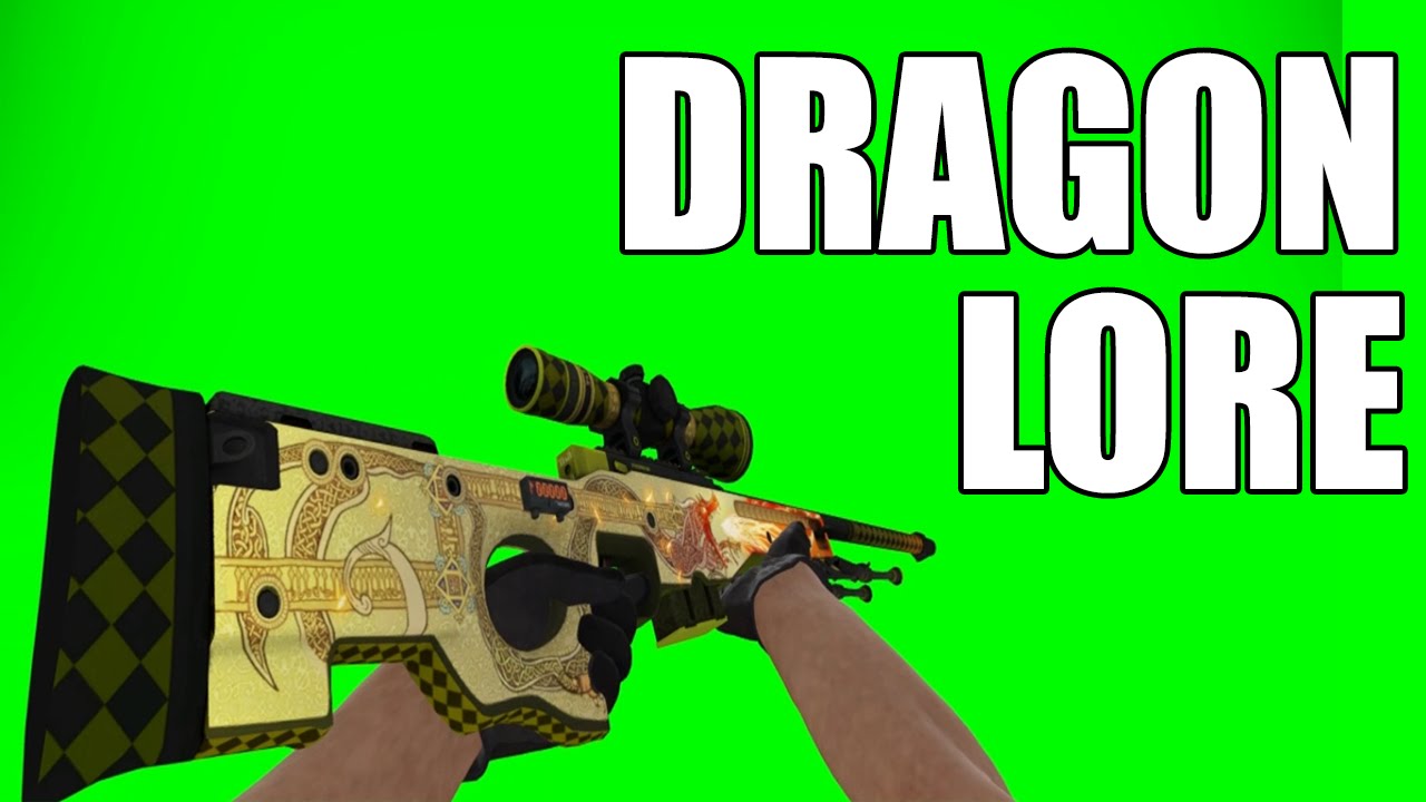 AWP Dragon Lore showcase Animation HD 1080p Green Screen - CS GO - YouTube