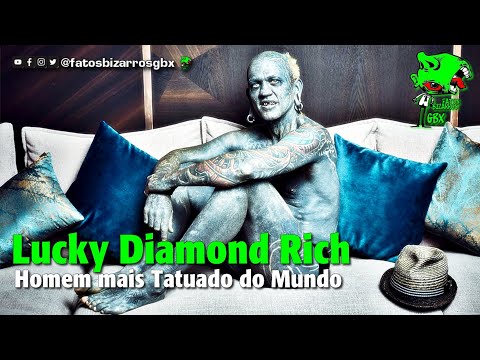 Lucky Diamond Rich, HOMEM MAIS TATUADO DO MUNDO - YouTube
